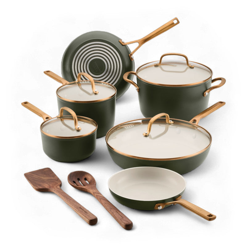 Design Series Evergreen 12-Piece Cookware Set – PotsandPans