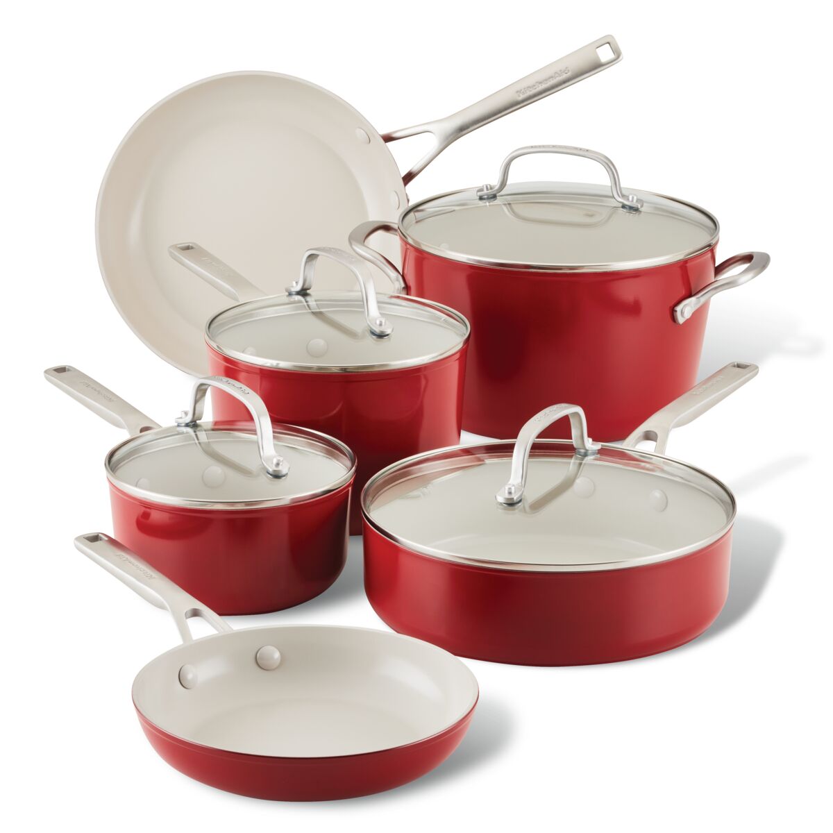 Hard-Anodized Ceramic Nonstick 10-Piece Cookware Set – PotsandPans