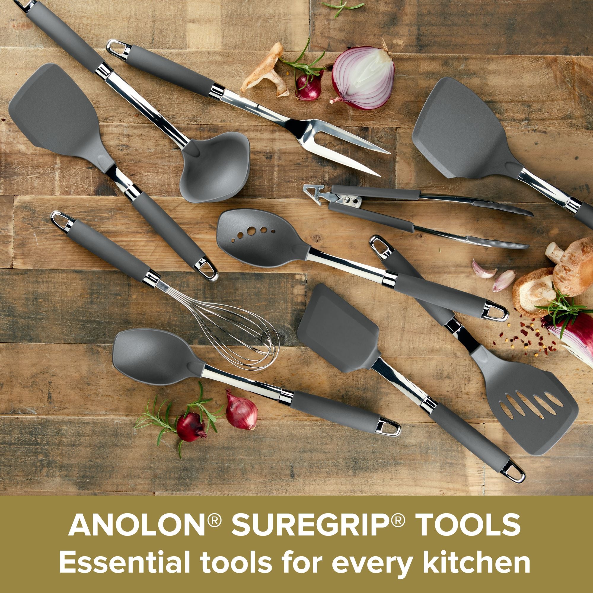 SureGrip Solid Spoon – PotsandPans