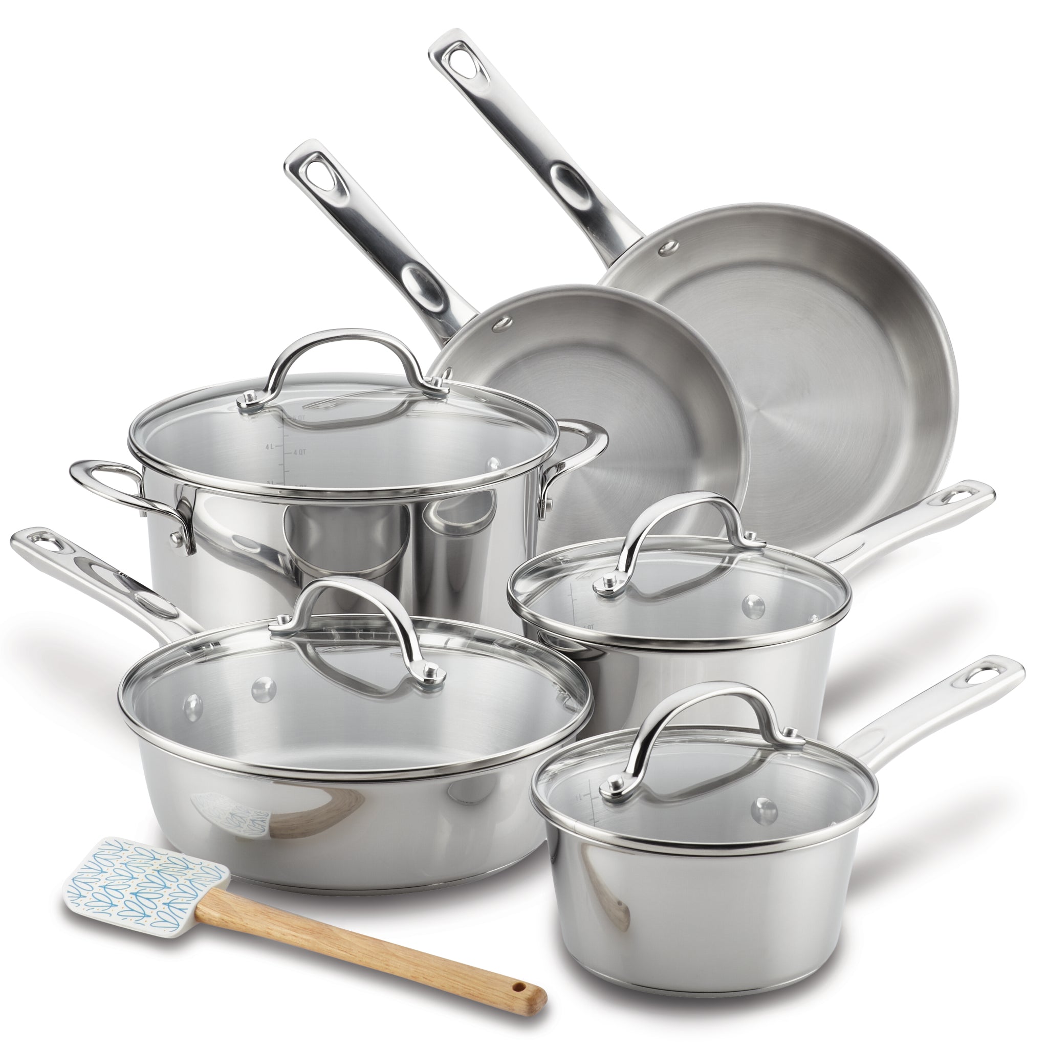 Stainless Steel 11-Piece Cookware Set – PotsandPans