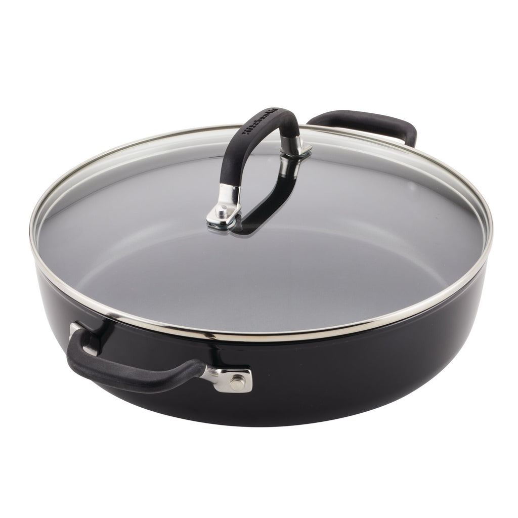 Hard-Anodized Nonstick 5-Quart Everything Pan with Lid – PotsandPans