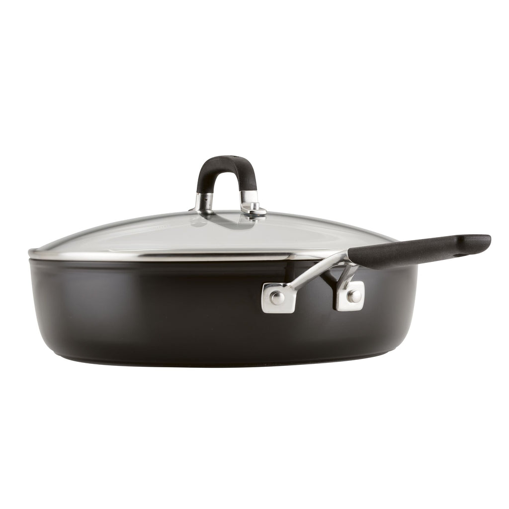 Hard-Anodized Nonstick 5-Quart Sauté Pan with Lid – PotsandPans