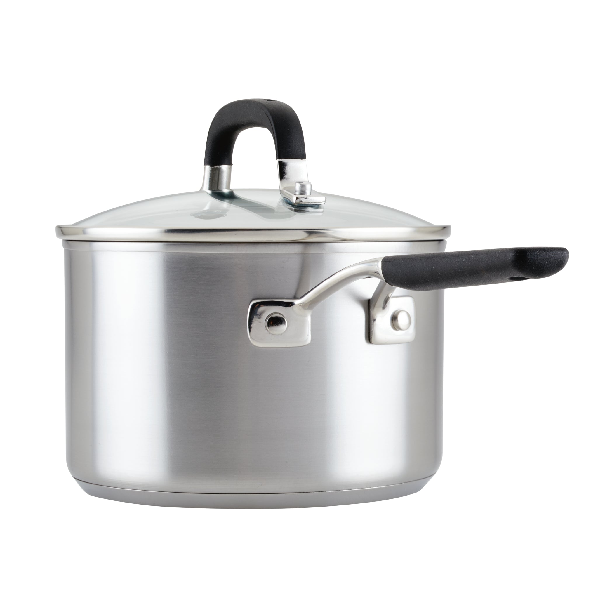 Stainless Steel 3-Quart Saucepan With Lid – PotsandPans