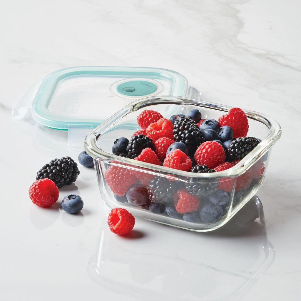 Vent Lid Glass 4-Piece 17-Oz. Food Storage Container Set – PotsandPans