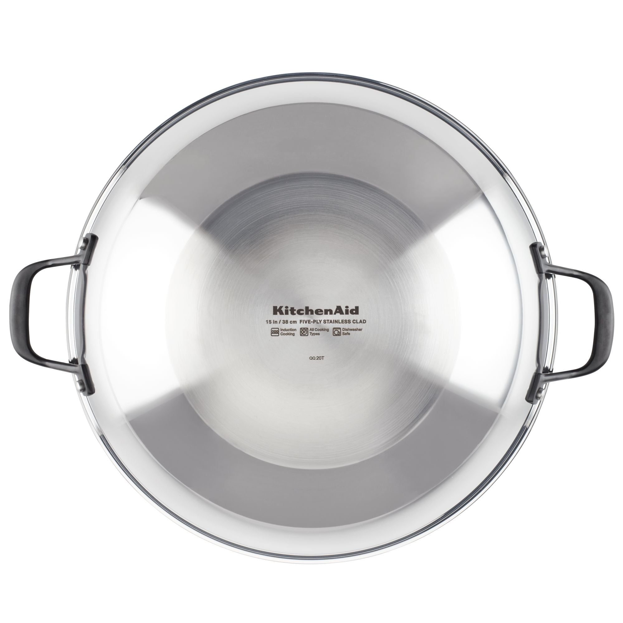 Stainless Steel 5-Ply Clad 15-Inch Wok – PotsandPans