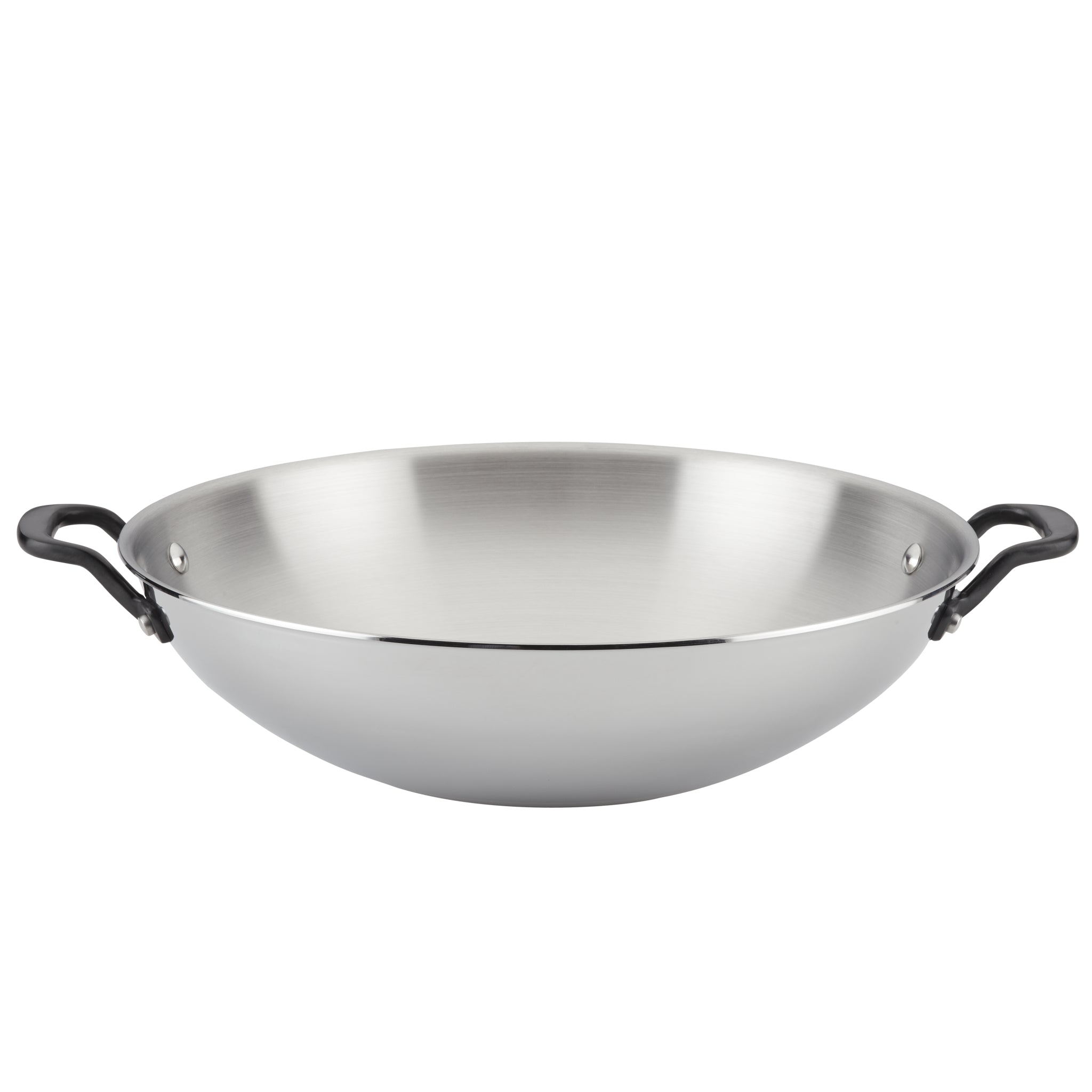 Stainless Steel 5-Ply Clad 15-Inch Wok – PotsandPans