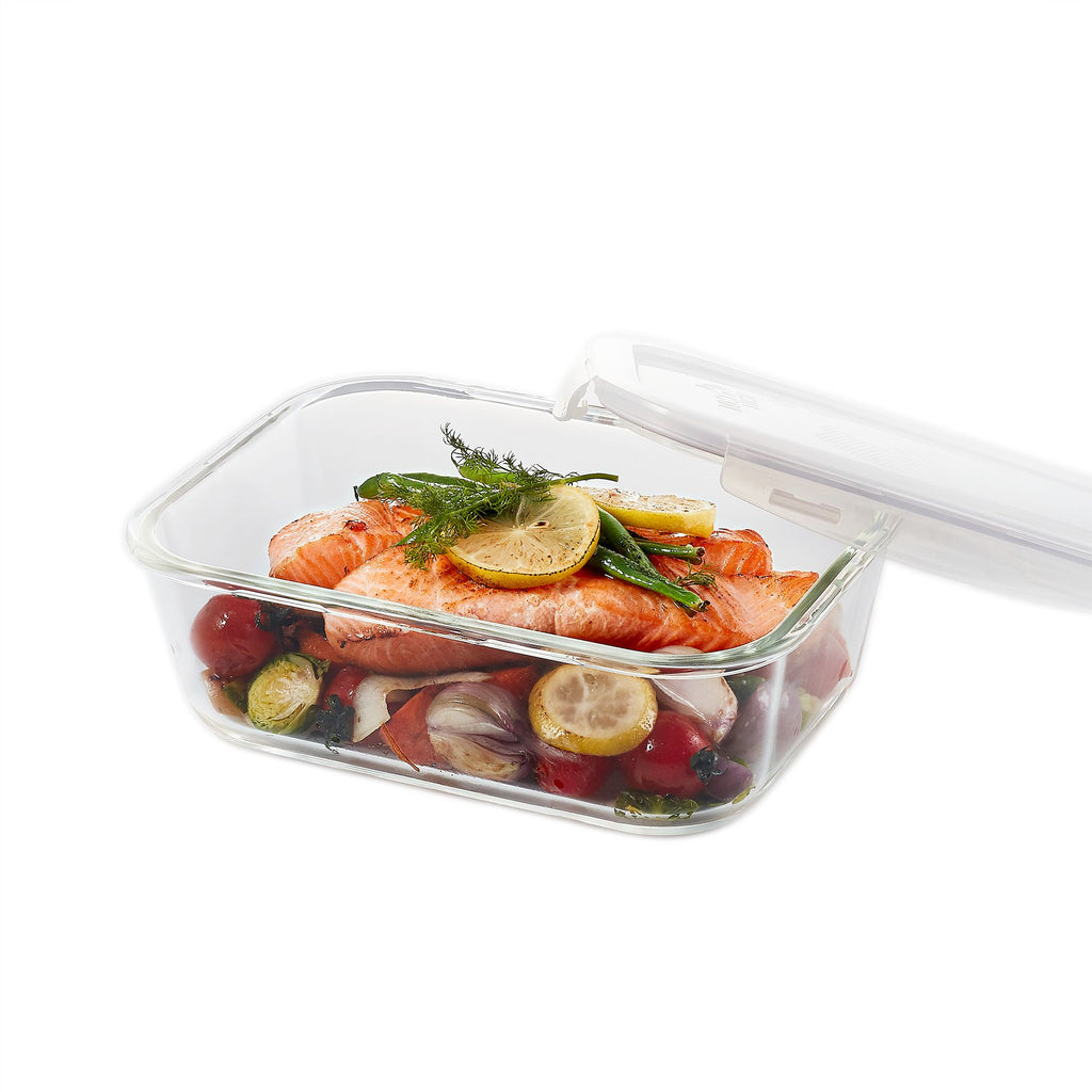 Airtight-Leakproof Borosilicate Glass 10-Piece Assorted Glass Containe ...